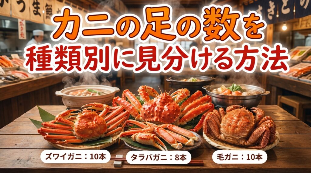 カニの足の数を種類別に見分ける方法 かにくる【蟹の通販おすすめ・比較・ランキングなら】 9991