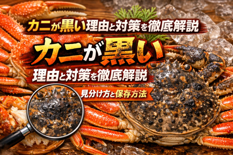 カニが黒い理由と対策を徹底解説｜見分け方と保存方法 - かにくる【蟹の通販おすすめ・比較・ランキングなら】